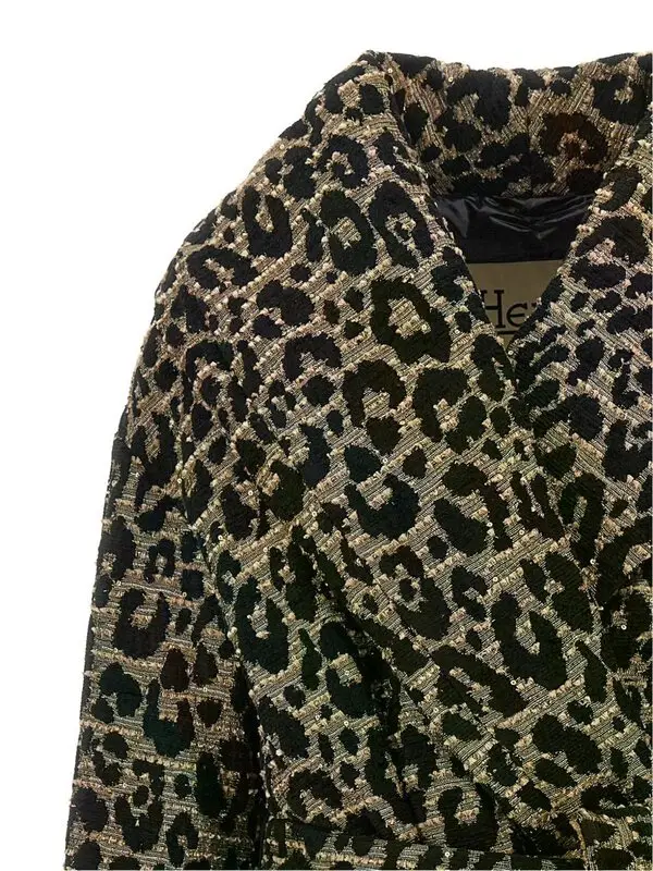 Herno Leo Leopard-print Jacquard Coat