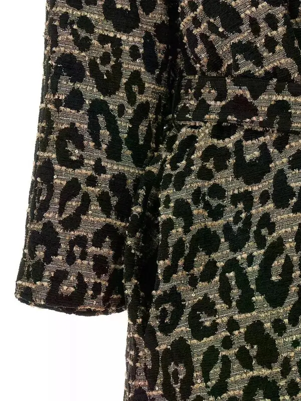Herno Leo Leopard-print Jacquard Coat