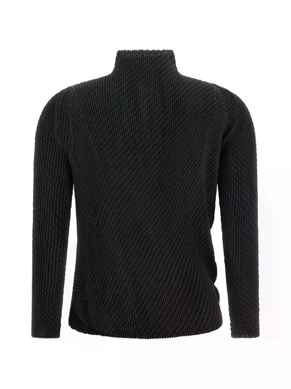 Issey Miyake Misty Pleats Asymmetrical Top