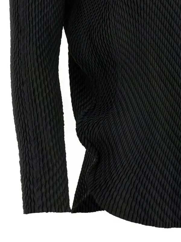 Issey Miyake Misty Pleats Asymmetrical Top