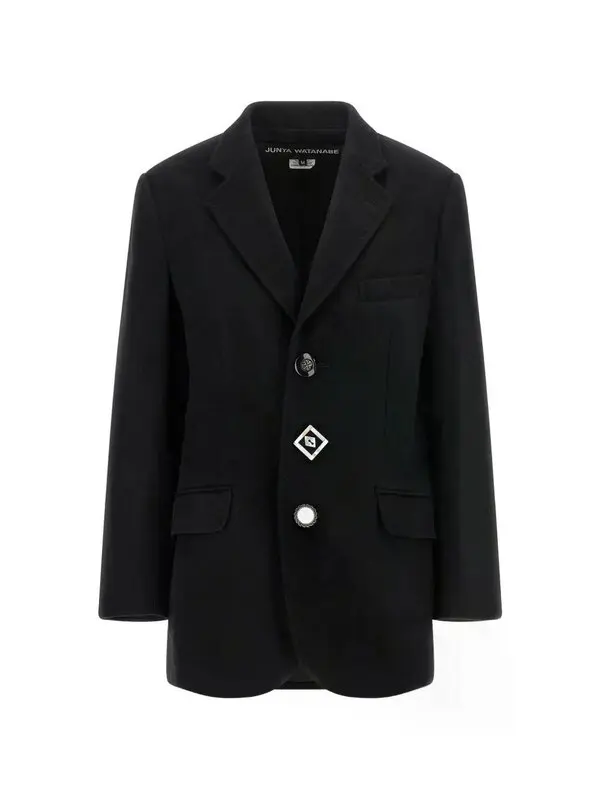 Junya Watanabe Jewel-button Single-breasted Coat