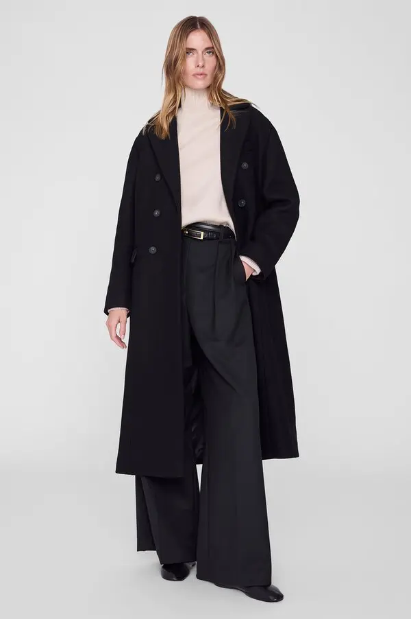 ANINE BING Sali Maxi Coat - Black