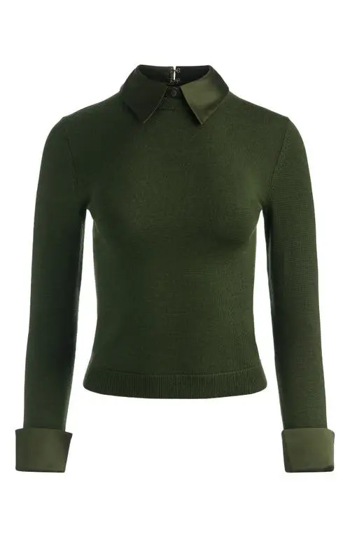 Alice + Olivia Porla Collared Sweater