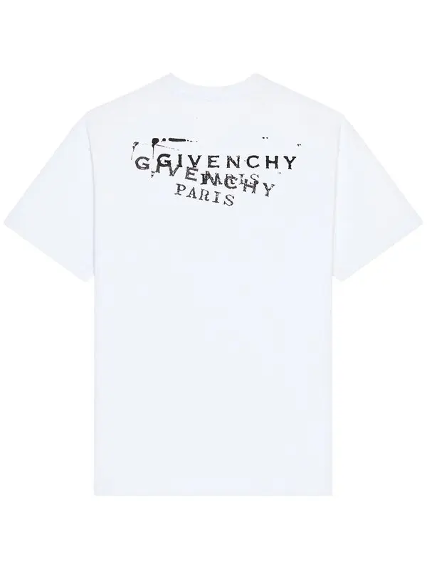Givenchy Stamp Print Cotton T-shirt - White