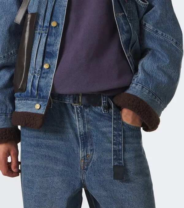 Sacai X Levi's® Belted Wide-leg Jeans