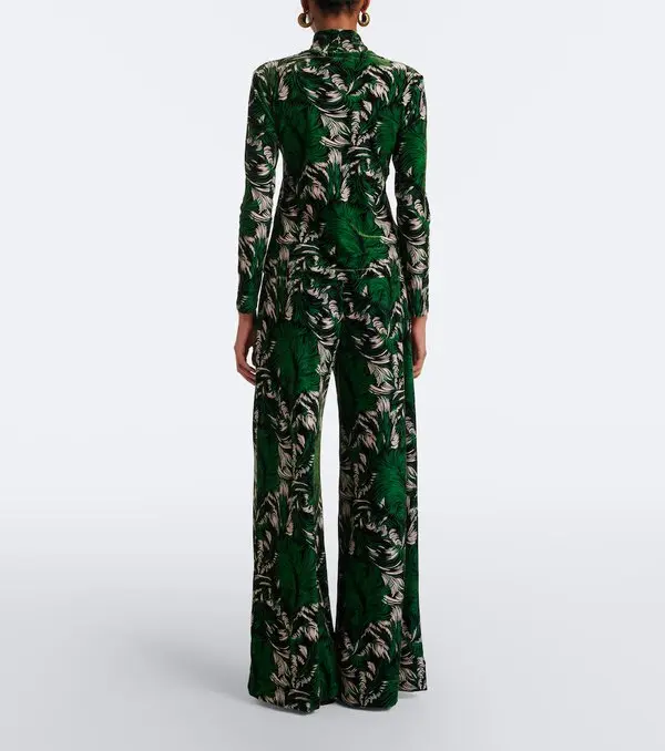 La DoubleJ Printed Jersey Palazzo Pants