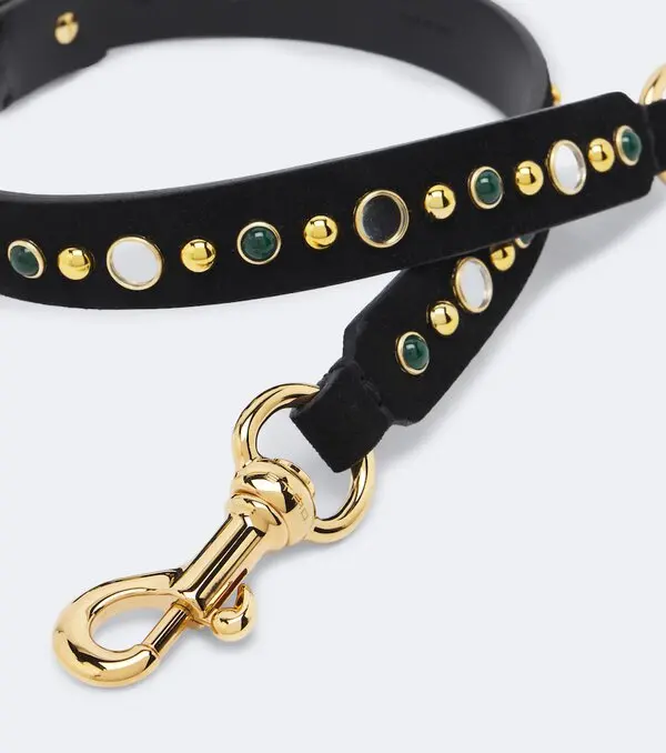 Etro Pony Embellished Suede Belt