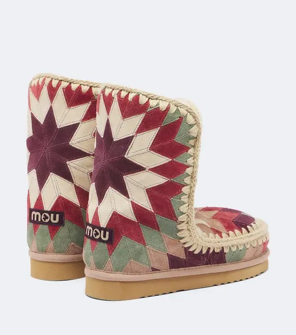 Mou Shearling-lined Suede Ankle Boots