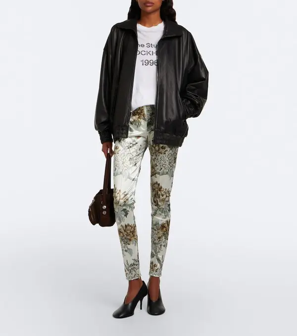 Acne Studios Floral Jersey Slim Pants