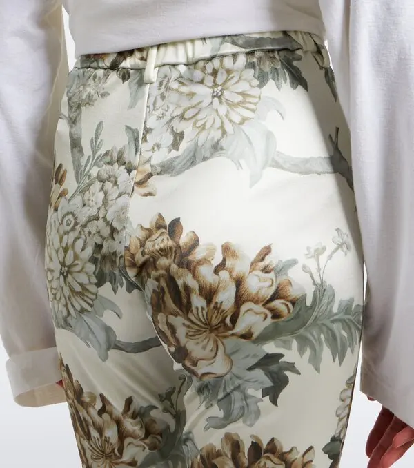 Acne Studios Floral Jersey Slim Pants