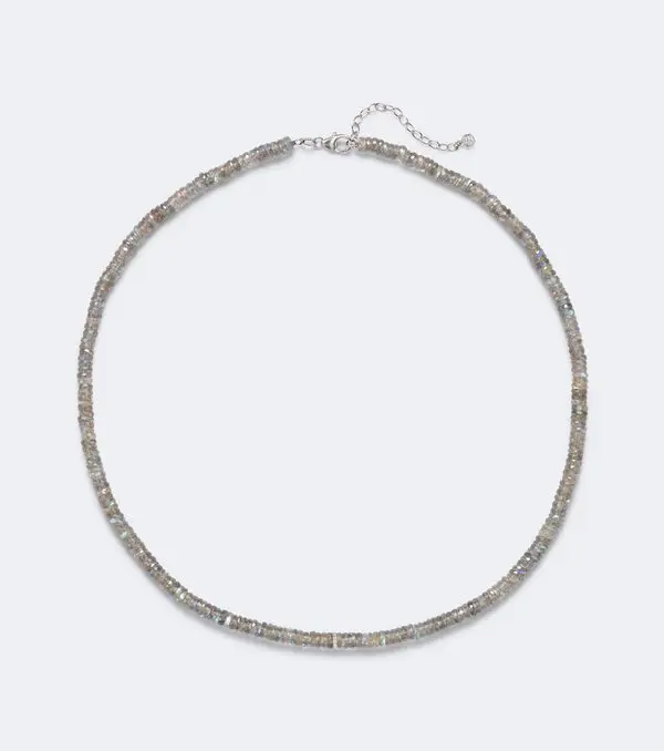 SYDNEY EVAN 14kt Gold Beaded Necklace With Quartz And Diamonds