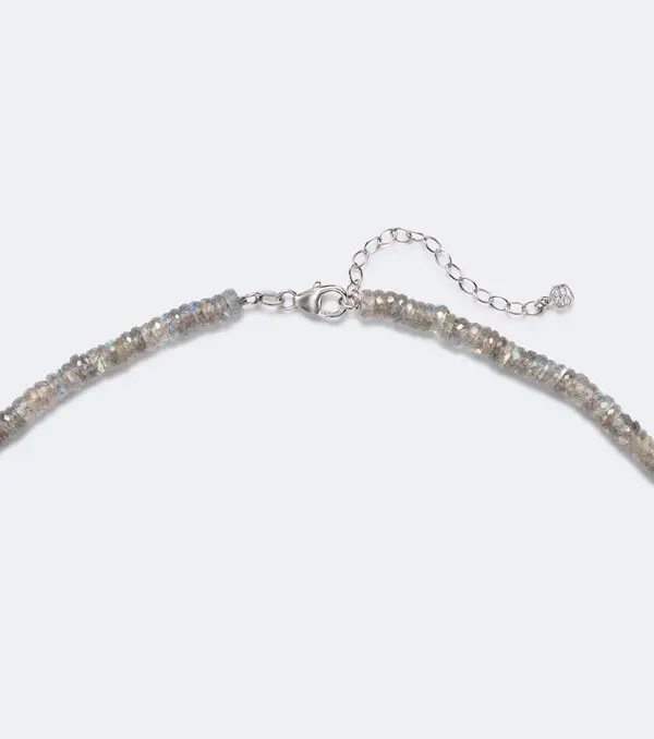 SYDNEY EVAN 14kt Gold Beaded Necklace With Quartz And Diamonds