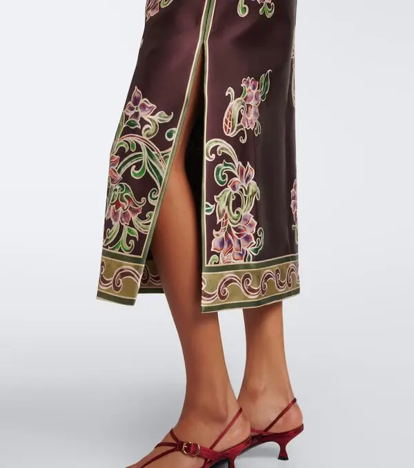 ALEMAIS Alémais Josie Floral Strapless Bustier Dress