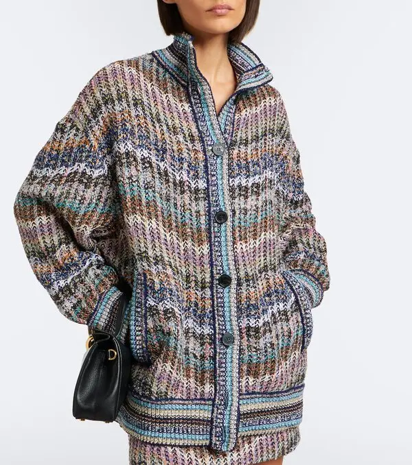 Missoni Zigzag Cotton And Wool-blend Cardigan
