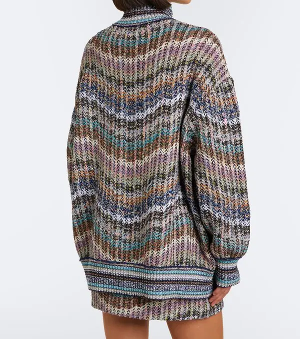 Missoni Zigzag Cotton And Wool-blend Cardigan