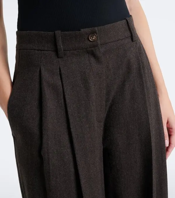 Ralph Lauren Clarice Wool Wide-leg Pants