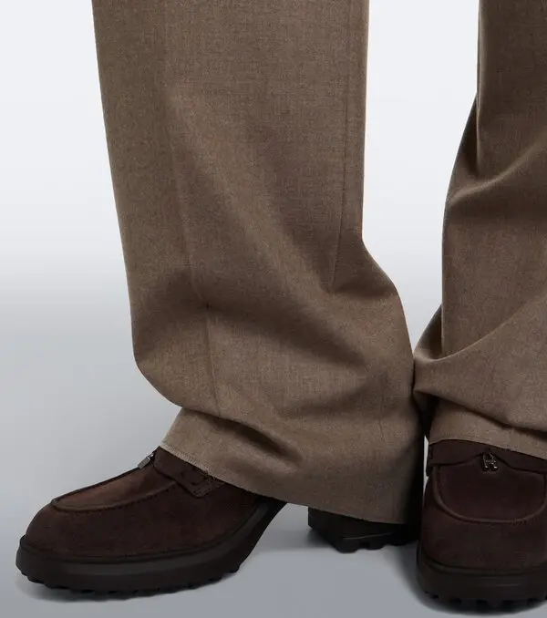 Hogan Suede Loafer Pumps