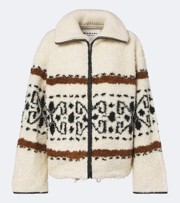 MARANT ETOILE Luka Teddy Jacket - Multicoloured