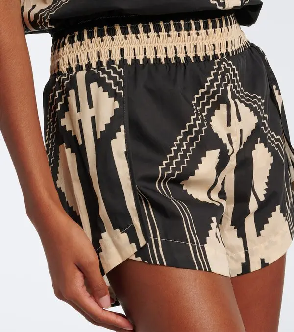 Johanna Ortiz Printed Cotton Shorts