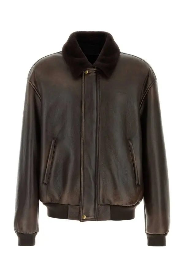 Prada Dark Shearling Jacket