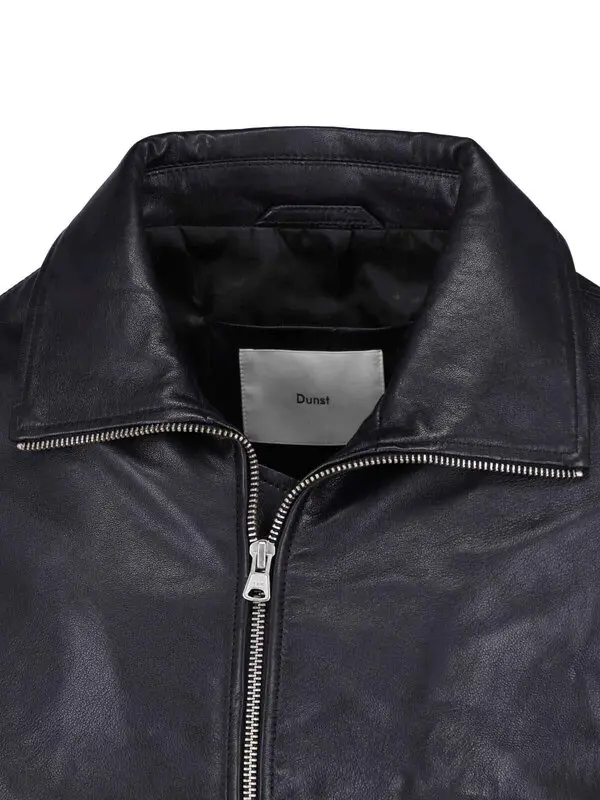 DUNST Leather Zip Jacket In Lambskin