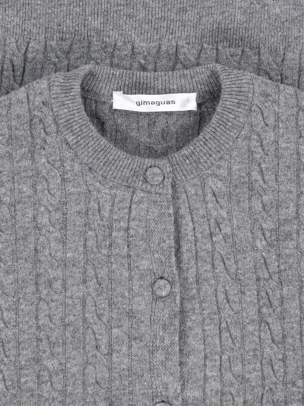 Gimaguas Ribbed Button Cardigan "rina