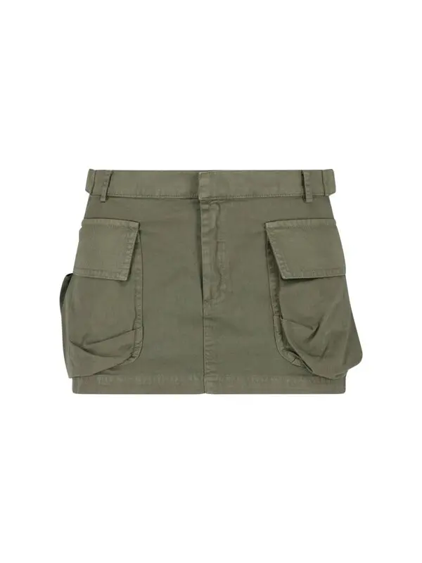 Gimaguas Cargo Mini Skirt "sara - Green