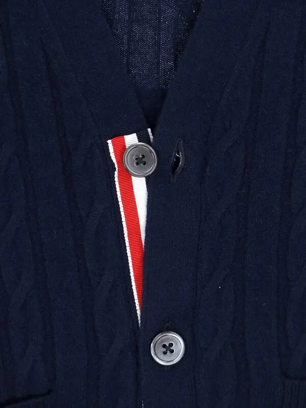 Thom Browne Cardigan “4-bars - Blue