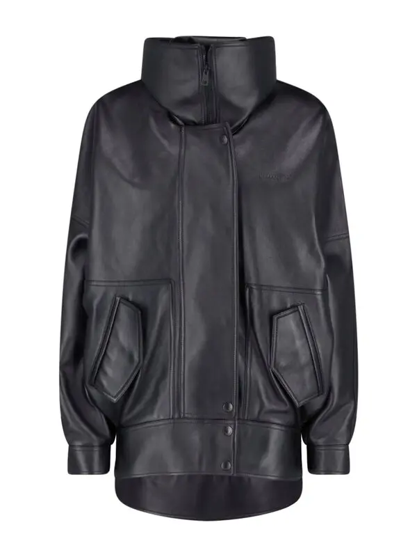 Balenciaga Giacca Bomber A Collo Alto - Black