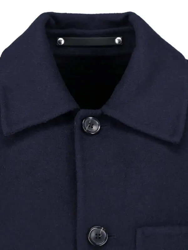 Paul Smith Jacket With Buttons In Wool Blend
