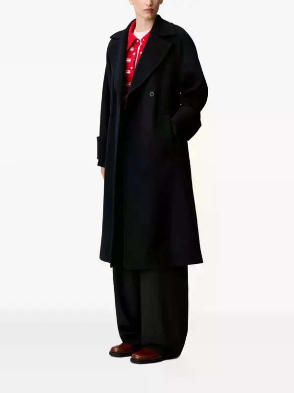 Claudie Pierlot Straight Coat With Removable Belt