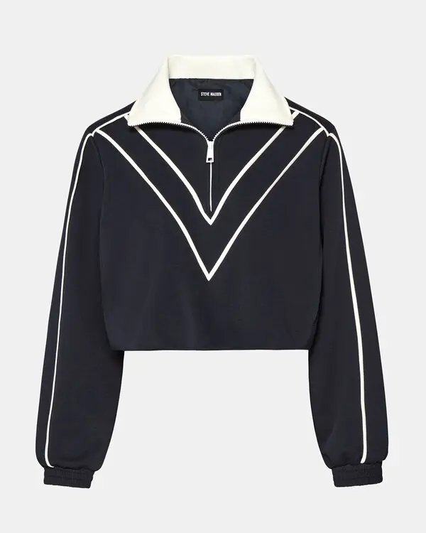 Steve Madden Karline Knit Jacket Long Sleeve Cropped Jackets & Coats