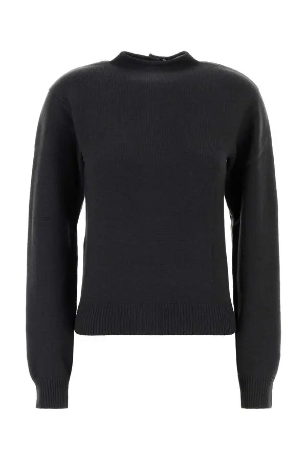 LEMAIRE Charcoal Cashmere Sweater - Gray