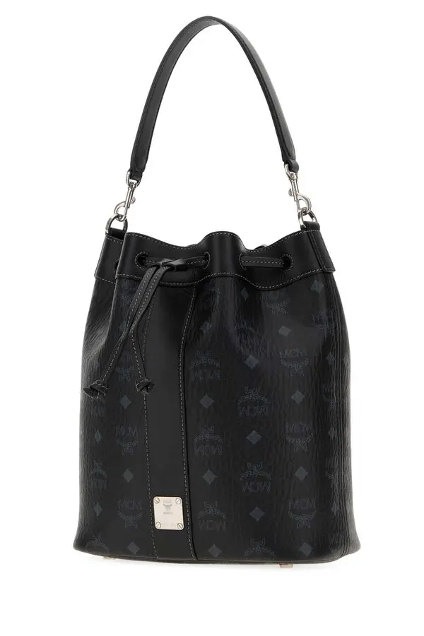 Mcm Printed Canvas Dessau Bucket Bag