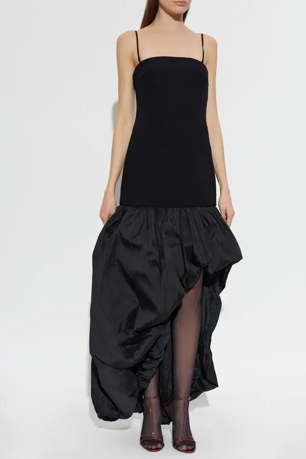 ROTATE BY BIRGER CHRISTENSEN Asymmetrical Dress With Bare Shoulders