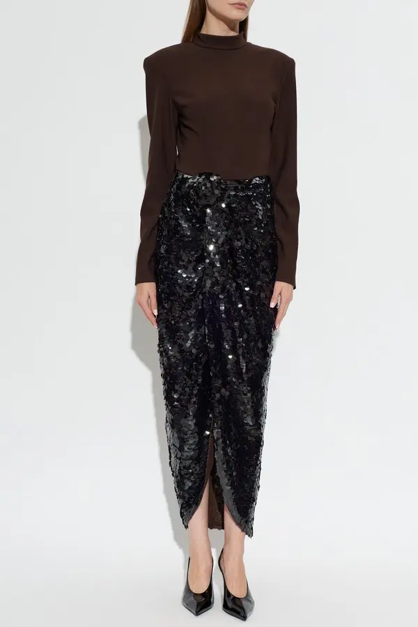 ROTATE BY BIRGER CHRISTENSEN Dress With A Sequin Hem