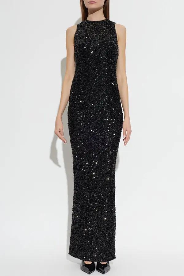 ROTATE BY BIRGER CHRISTENSEN Sleeveless Sequin Evening Dress