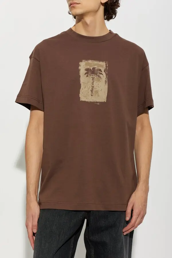 Palm Angels Printed Cotton T-shirt