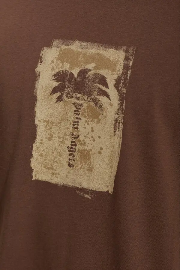 Palm Angels Printed Cotton T-shirt