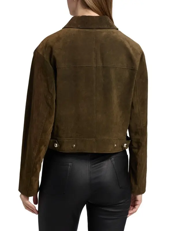 LAMARQUE Merida Suede Trucker Jacket