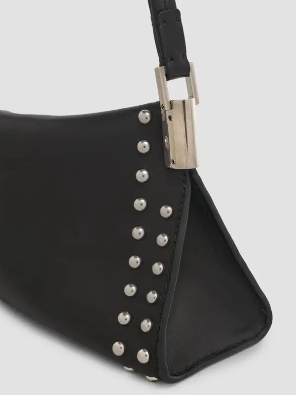 Balmain 64-83 Small Studded Leather Shoulder Bag