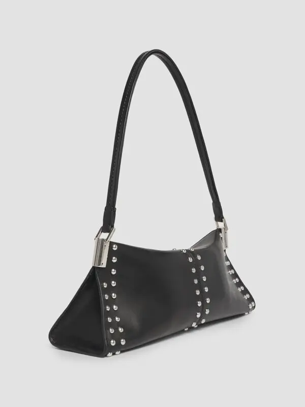 Balmain 64-83 Small Studded Leather Shoulder Bag