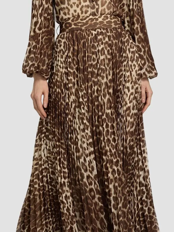 Zimmermann Sunray Pleated Maxi Skirt