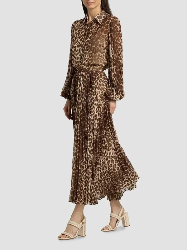 Zimmermann Sunray Pleated Maxi Skirt