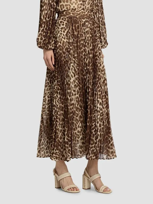 Zimmermann Sunray Pleated Maxi Skirt