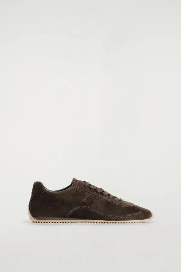 Cos Leather Sneakers - Brown