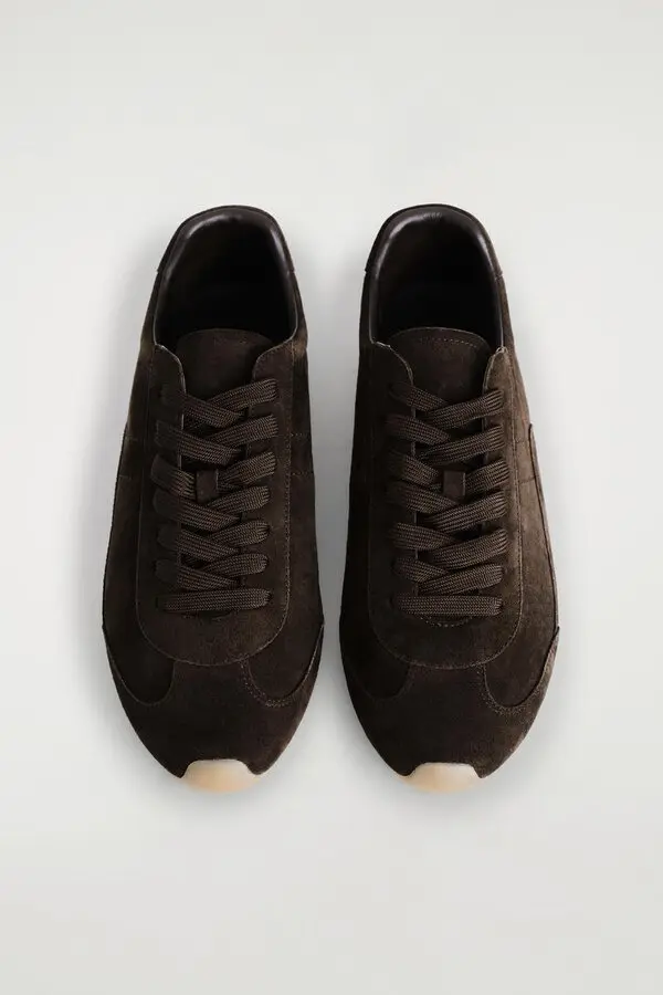 Cos Leather Sneakers - Brown