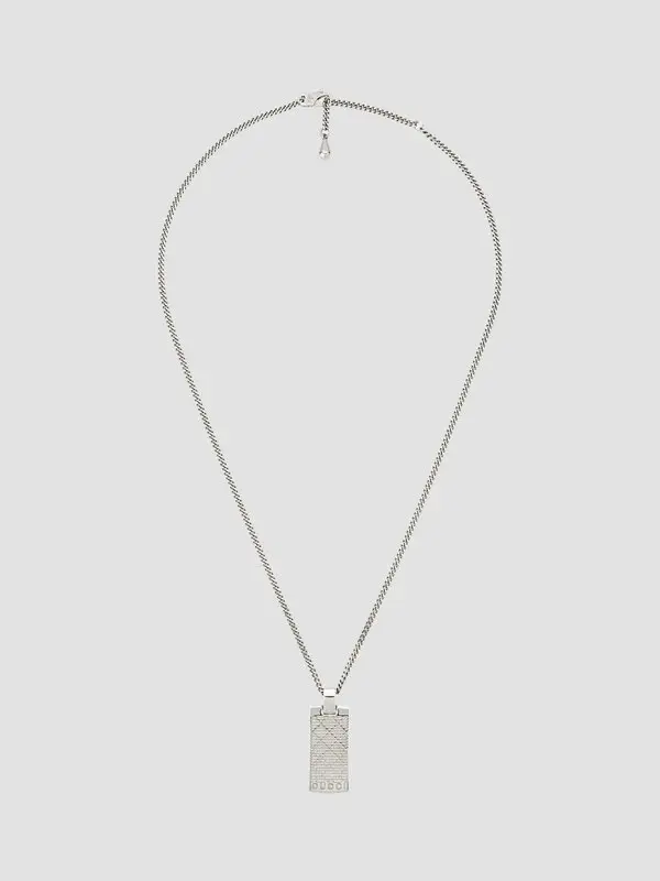 Gucci Diamante Sterling Pendant Necklace - Silver