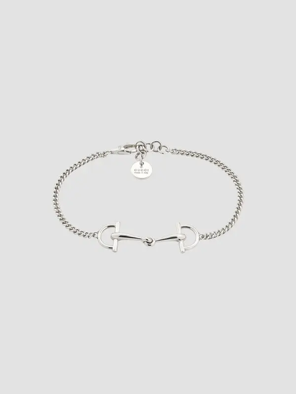 Gucci Staffa Sterling Chain Bracelet
