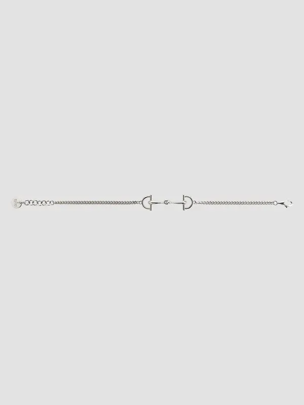 Gucci Staffa Sterling Chain Bracelet